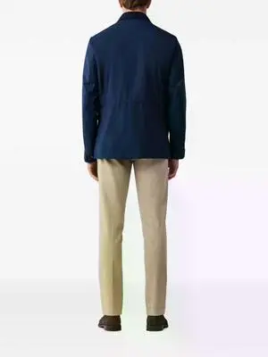 HACKETT LONDON Corduroy-collar Patch-pocket Coat