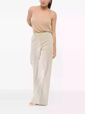 QL2 QUELLEDUE Striped Wide-leg Trousers