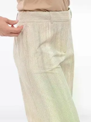 QL2 QUELLEDUE Striped Wide-leg Trousers
