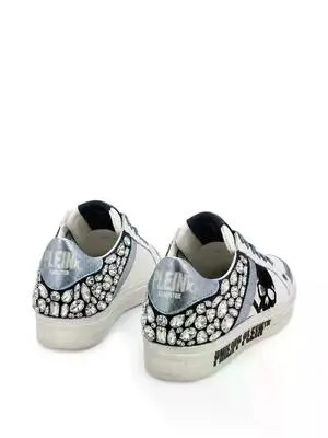 Philipp Plein Embellished Skull Low-top Sneakers