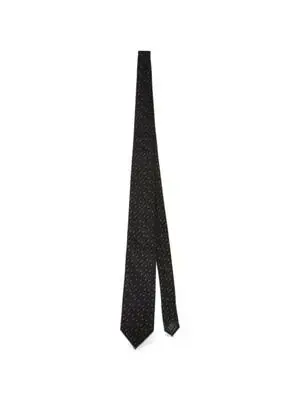 Pal Zileri Geometric-pattern Tie - Grey