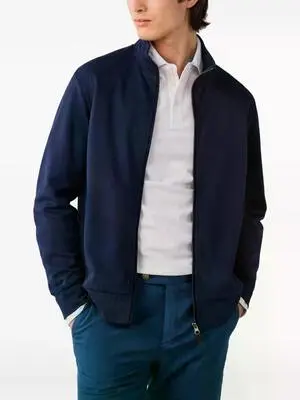 HACKETT LONDON Zip-up Sweatshirt - Blue