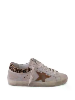 GOLDEN GOOSE Super-star Leopard-print Sneakers - Neutrals