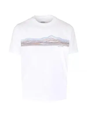 Pal Zileri Landscape-print T-shirt - White