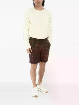 Woolrich Plaid Belted Shorts