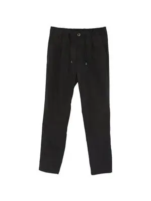 Herno Drawstring-waist Pleated Trousers - Black