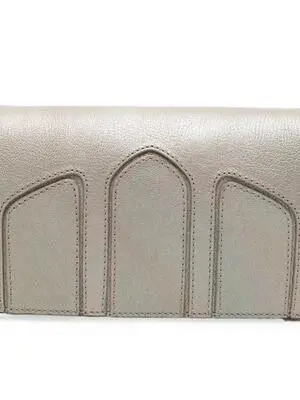DELAGE Leather Crossbody Bag - Grey