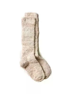 YAHAE Garabou Slipper Socks - Brown