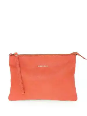 Woolrich Hammered Leather Shoulder Bag - Red