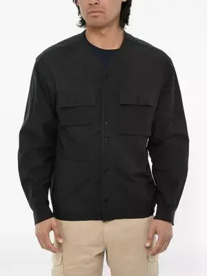Woolrich V-neck Pocket Jacket - Blue