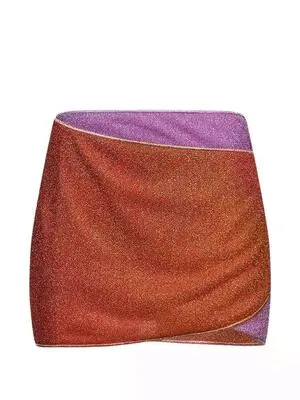 Oseree Lumiére Double Skirtini Cover-up Skirt - Orange