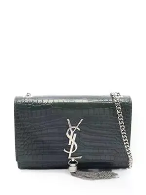 Saint Laurent 2010s Kate Tassel Shoulder Bag - Green