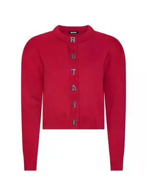ROTATE BY BIRGER CHRISTENSEN Firm Knit Cardigan - Red