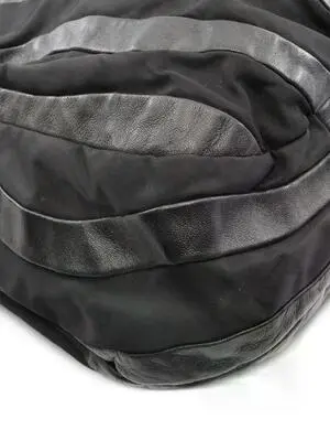 Prada 2000s Striped Leather Handbag