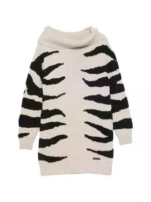 Moschino Long-sleeve Mini Dress - Neutrals