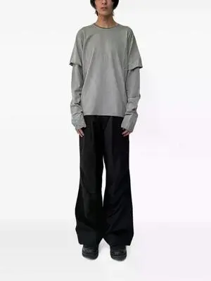 SAN263-1 Layered-sleeve T-shirt