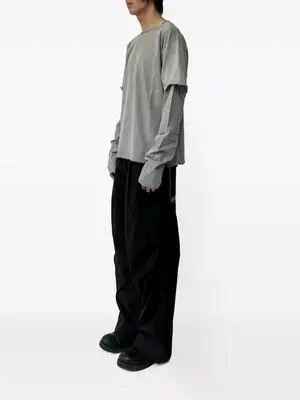 SAN263-1 Layered-sleeve T-shirt