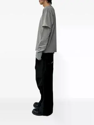 SAN263-1 Layered-sleeve T-shirt