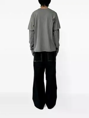SAN263-1 Layered-sleeve T-shirt