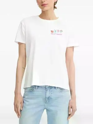 MC2 SAINT BARTH Embroidered Crew-neck T-shirt - White