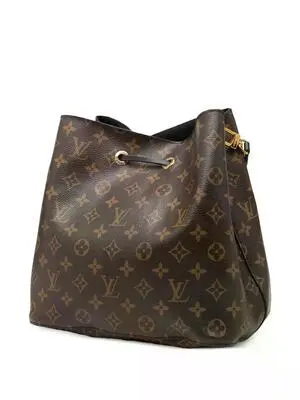 LOUIS VUITTON 2017 Monogram Neonoe Mm Bucket Bag - Brown