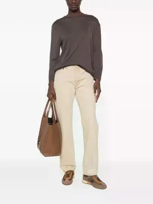 Herno Crew-neck Long-sleeve Top - Brown