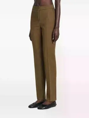 Max Mara Pressed-crease Straight-leg Trousers - Brown