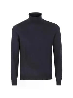 Tagliatore Miles Roll-neck Sweater - Blue