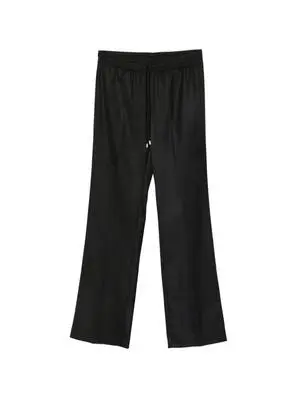 ERMANNO FIRENZE Drawstring-waist Tailored Trousers - Black