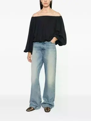 Dorothee Schumacher Off-shoulder Balloon Sleeve Top