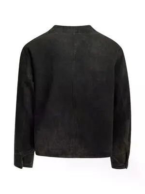 A.PRESSE Engineer Collarless Multi-pocket Denim Jacket