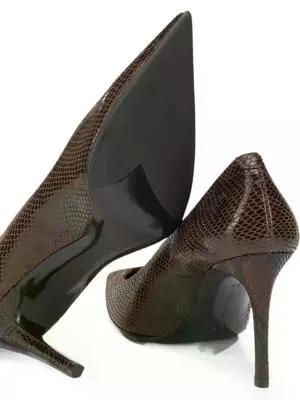 SERGIO LEVANTESI Snakeskin-effect Pointed-toe Pumps