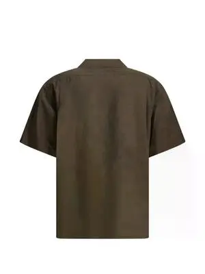 A.PRESSE Natural Dyed Short-sleeve Shirt - Brown