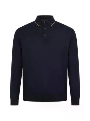 Kiton Long-sleeve Polo Shirt - Blue