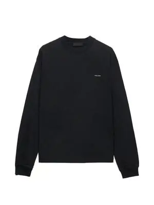 Prada Long-sleeved Cotton T-shirt - Black