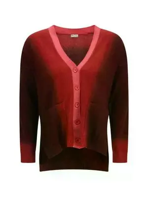 MIRROR IN THE SKY Gradient Patch-pocket Cardigan