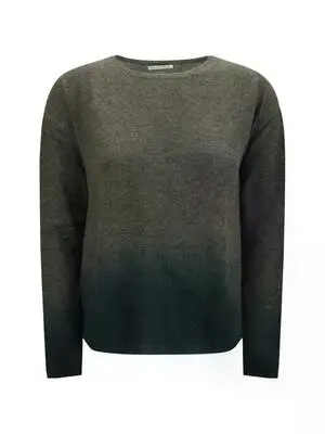 MIRROR IN THE SKY Gradient-dyed Crew-neck Sweater - Grey