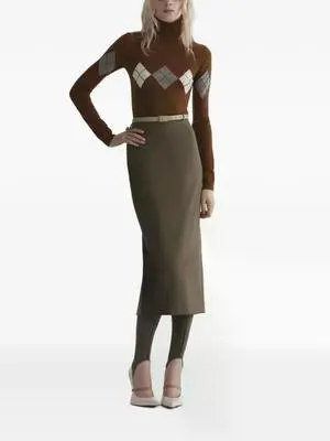 MUGLER Argile Top - Brown