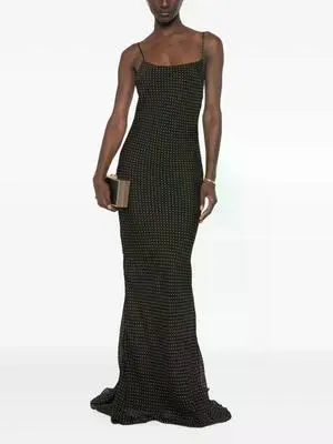 Andamane Ninfea Polka-dot Maxi Dress