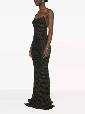 Andamane Ninfea Polka-dot Maxi Dress