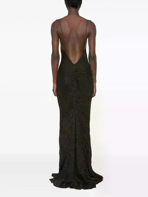 Andamane Ninfea Polka-dot Maxi Dress - Black