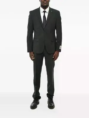 Corneliani Single-breasted Wool Suit - Brown