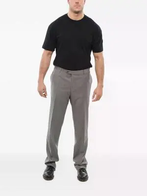 Corneliani Leader Pressed-crease Trousers - Grey