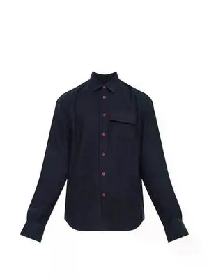 Kiton Flap-pocket Button-down Shirt - Blue