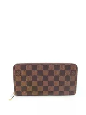 LOUIS VUITTON 2015 Zippy Damier Wallet - Brown