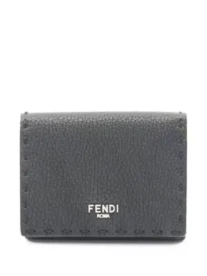 Fendi 2010s Selleria Trifold Wallet - Black