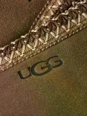 UGG Tasman Embroidered Slippers - Brown