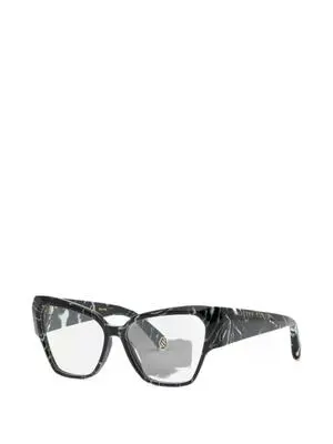 Philipp Plein Marble-effect Cat-eye Glasses