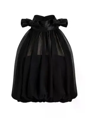 GEMY MAALOUF Ruffled-collar Halterneck Blouse