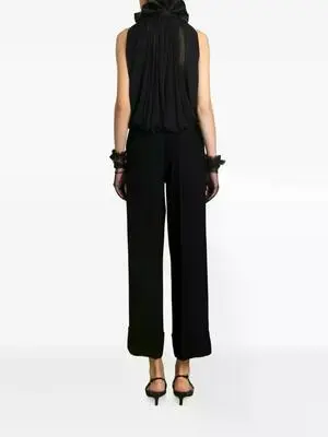 GEMY MAALOUF Ruffled-collar Halterneck Blouse